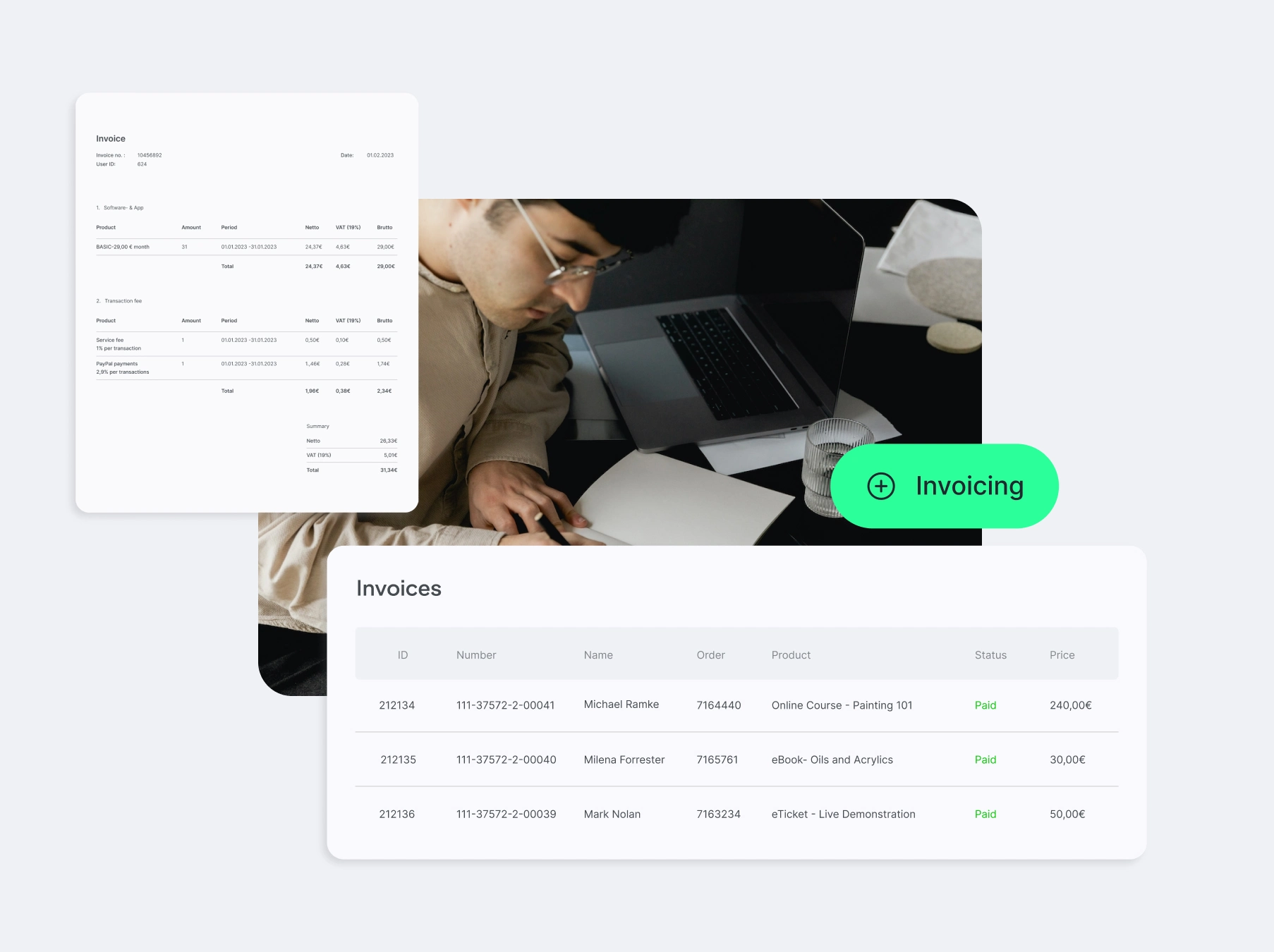 Invoicing software: Create e-invoices with ablefy
